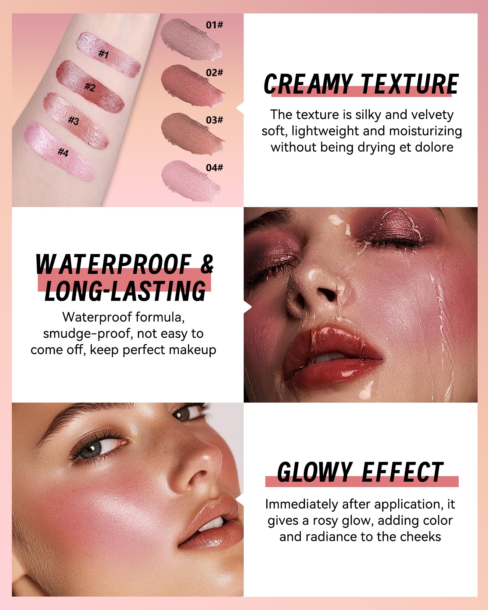 Snapklik.com : Miracle Glow Balm - Hydrating Tinted Cream Blush, Multi ...
