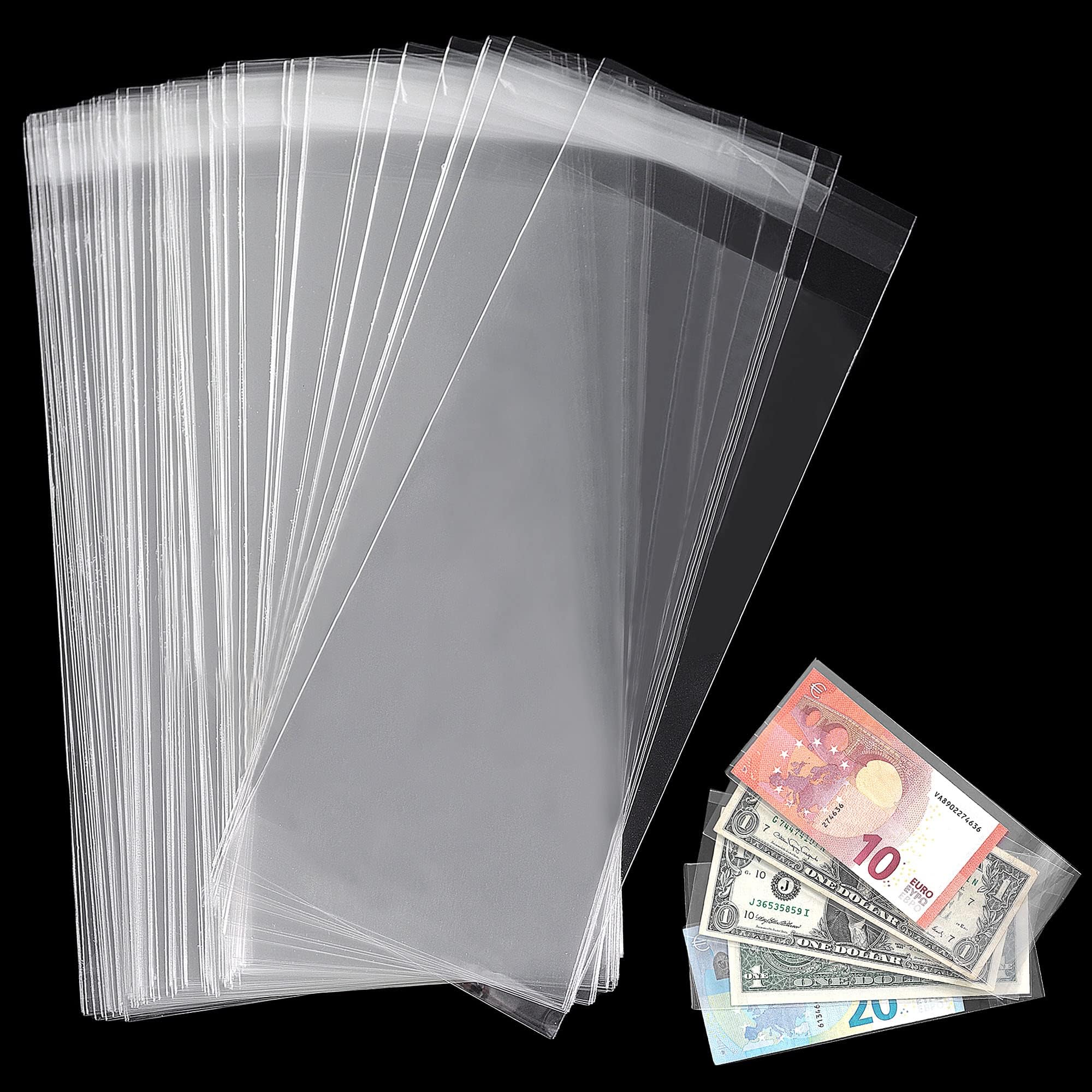 Amazon.com: Uncle Paul Clear Paper Money Holder 17.5x7.5CM/6.9x2.9IN ...