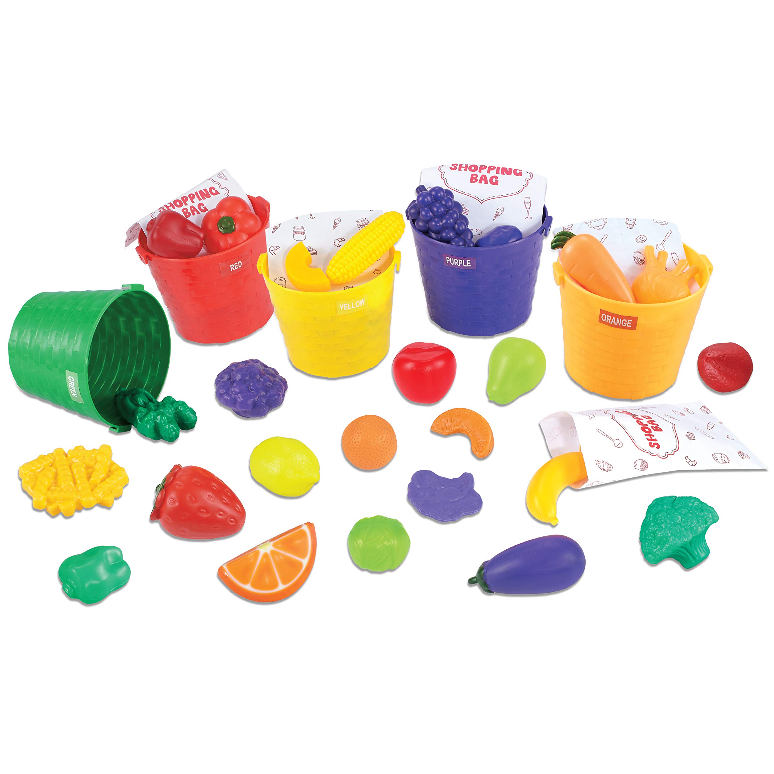 Buy Toy Chef Farmers Market Learning Set, Fruits and Vegetables Color ...