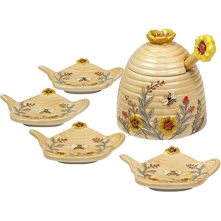 Amazon.com | Certified International Bee Sweet 32 oz. 3-D Beehive ...