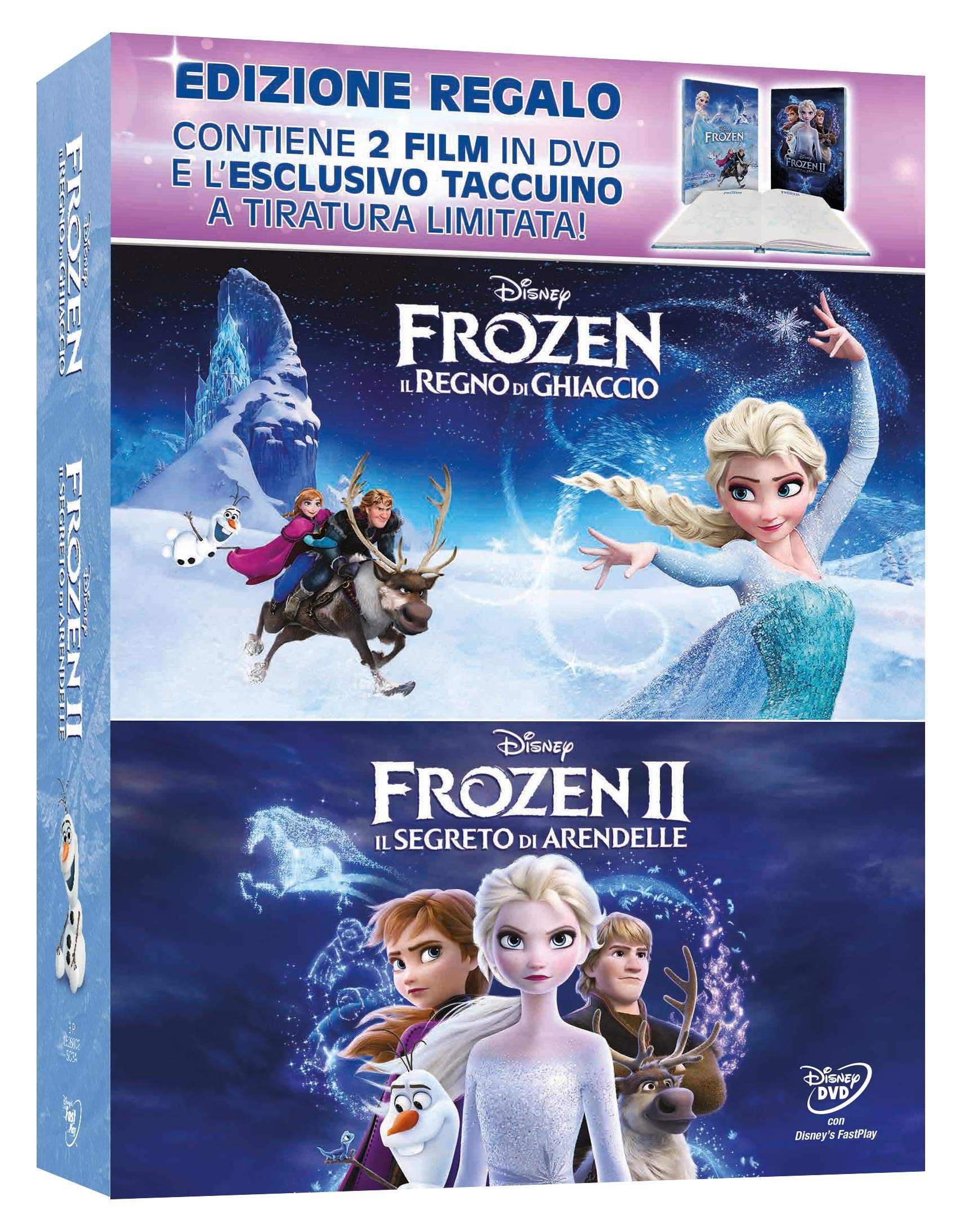Special Pack Frozen 1, 2 and notes (Limited Edition) (2 DVD): Amazon.it ...