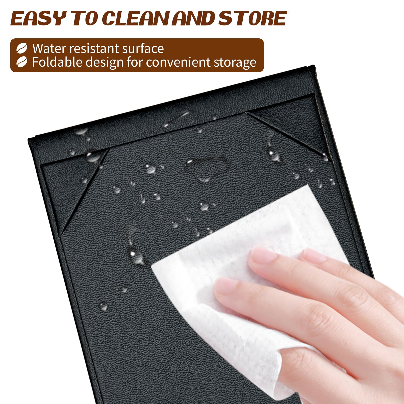 Snapklik.com : 5 Pack Leatherette Table Tents Triangle Menu Holders ...