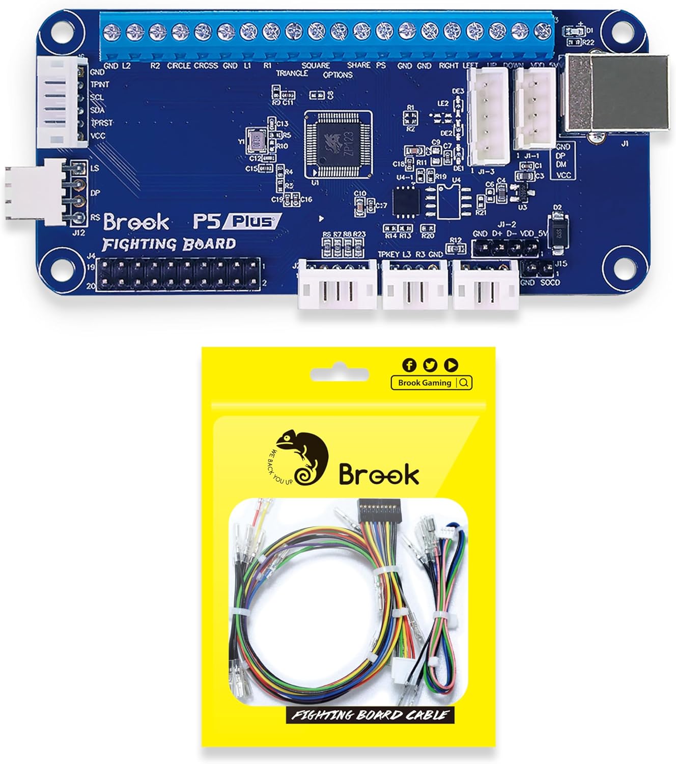 Amazon.com: Brook P5 Plus Fighting Board + Fighting Board Cable : Video Games
