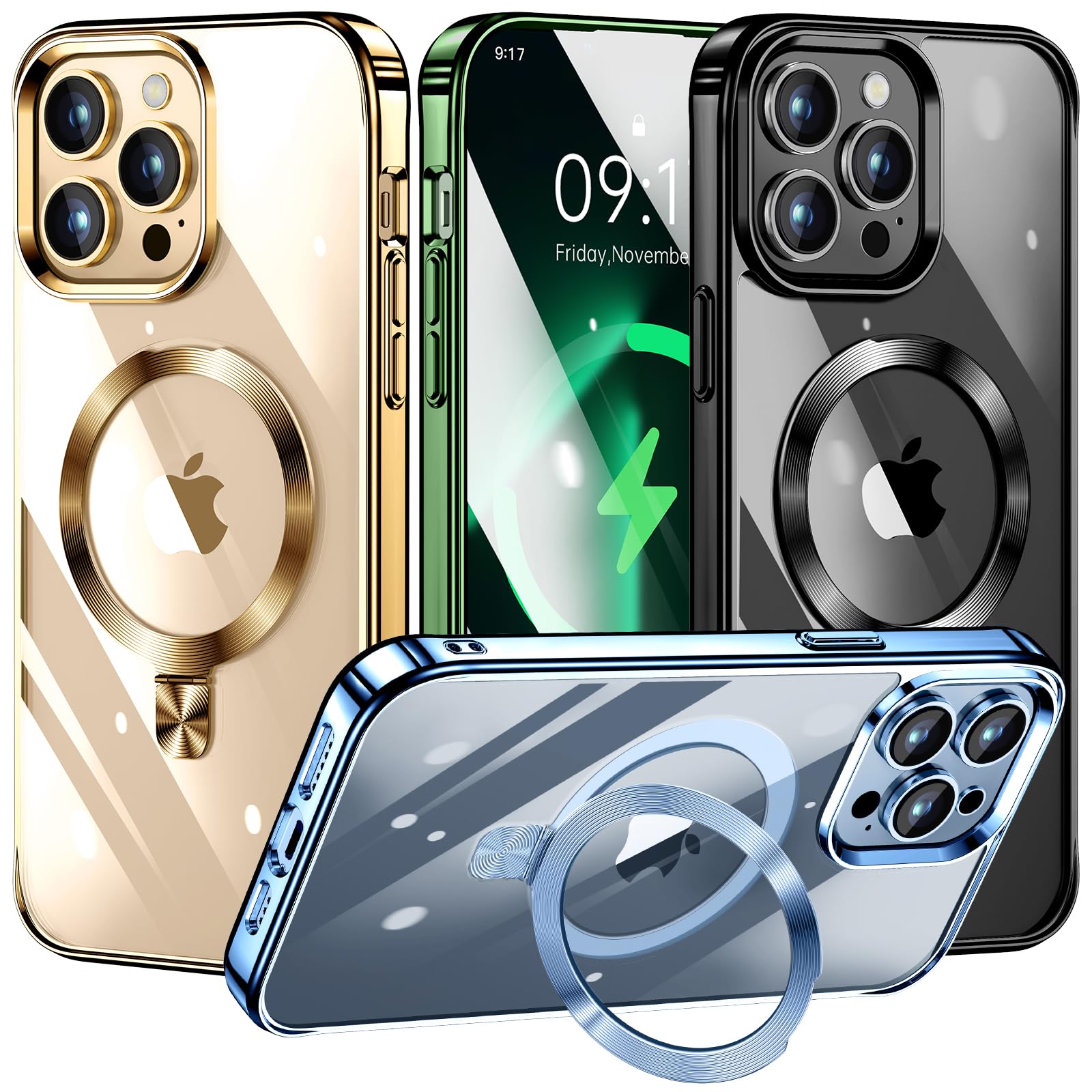 Amazon.com: [CD Ring Compatible with MagSafe Invisible Stand]Magnetic for iPhone 13 Pro Max Case ...