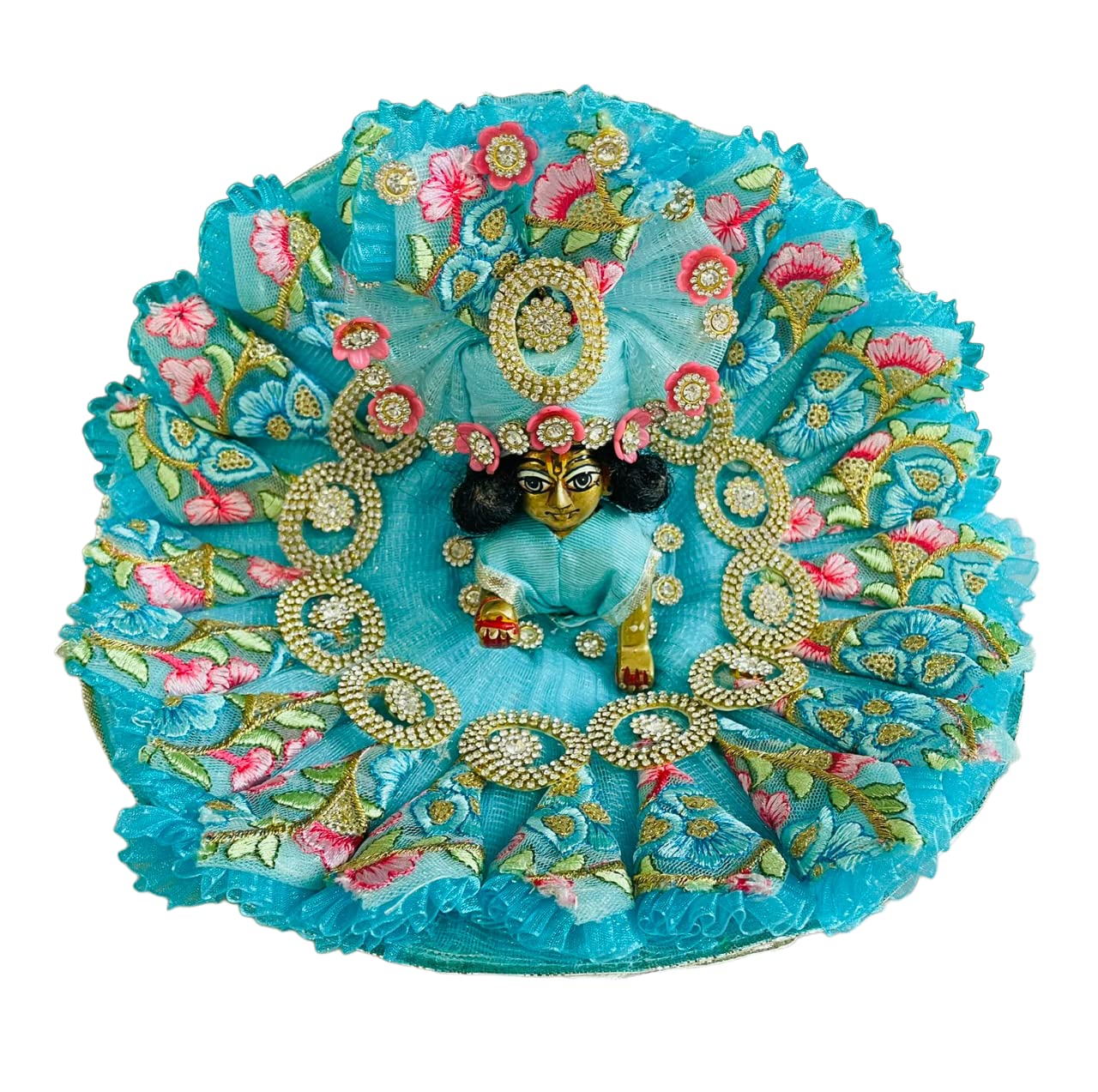 Kridham Yellow Heavy Decorated Laddu Gopal, Bal Gopal, Krishna Dress ...