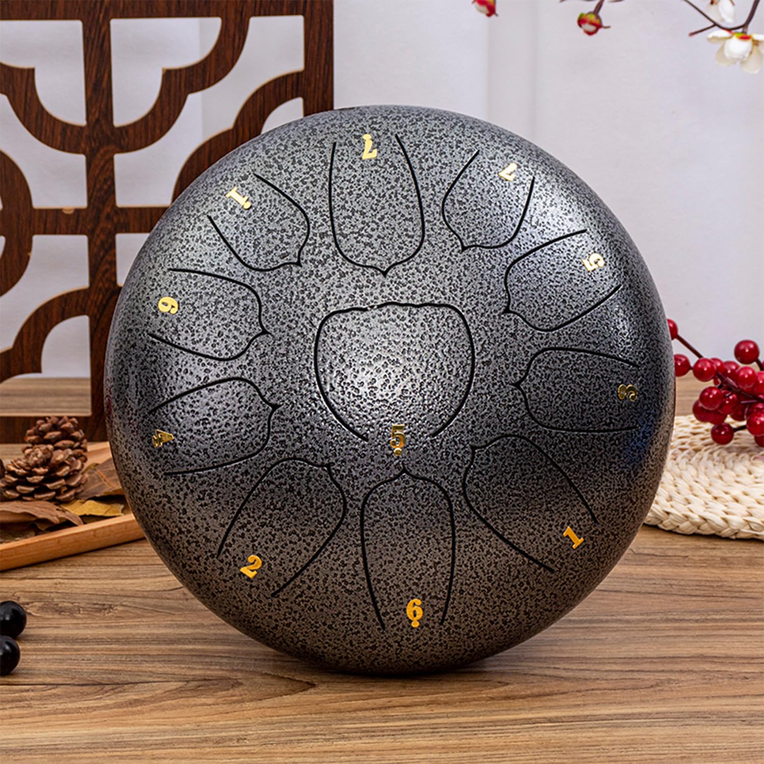 Snapklik.com : Eavnbaek 11-Note 10-inch Rain Drum For Outside Garden ...