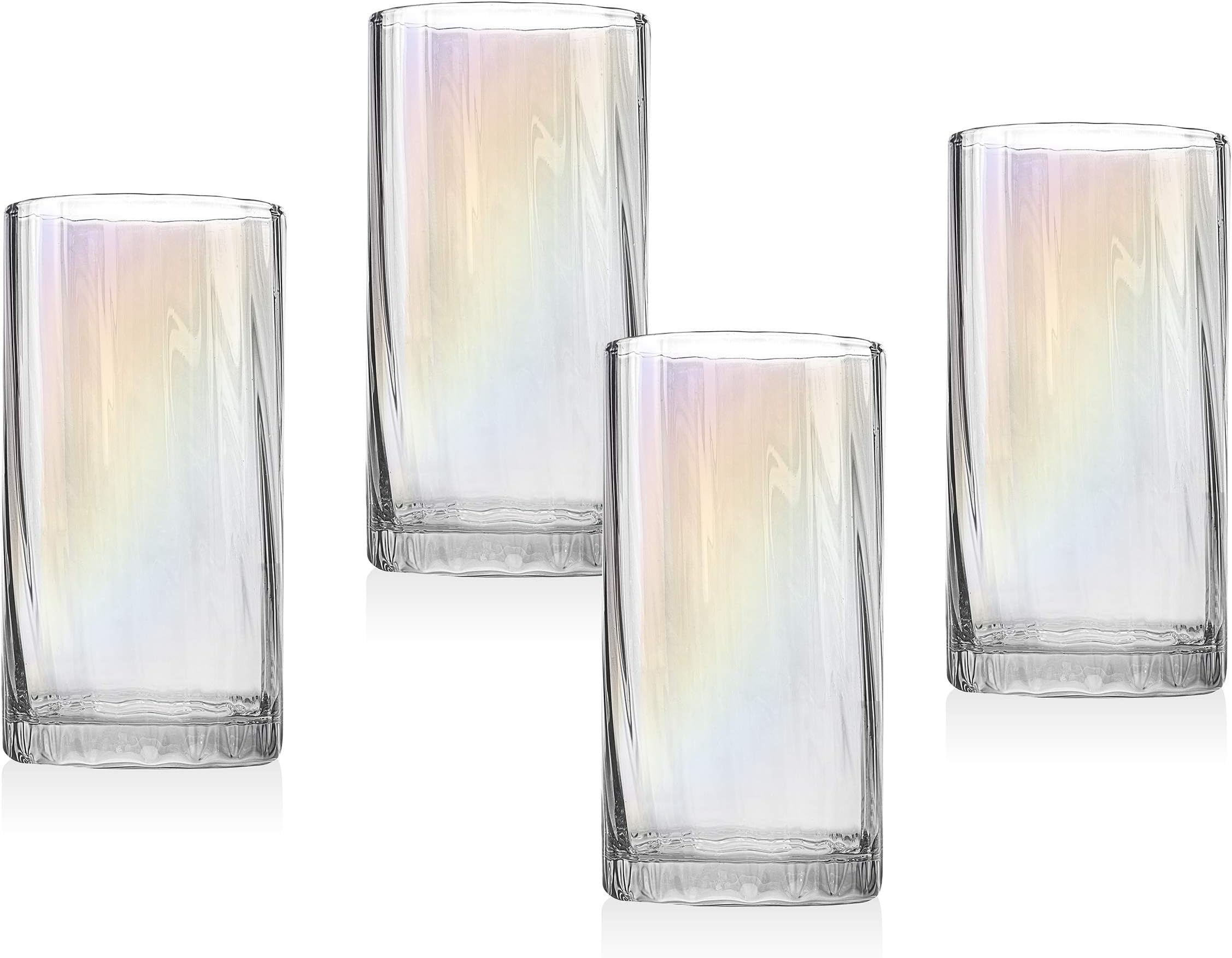 Amazon.com | Godinger Highball Glass, Beverage Glass, Glass Cup, Tall ...