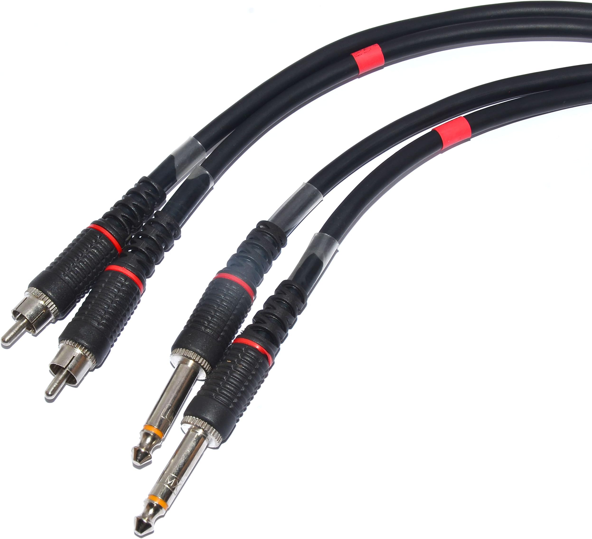 Buy MAEnt 2Jack 6.35mm 1/4 inch Jack to 2RCA Male MX Audio Cable 2 RCA ...