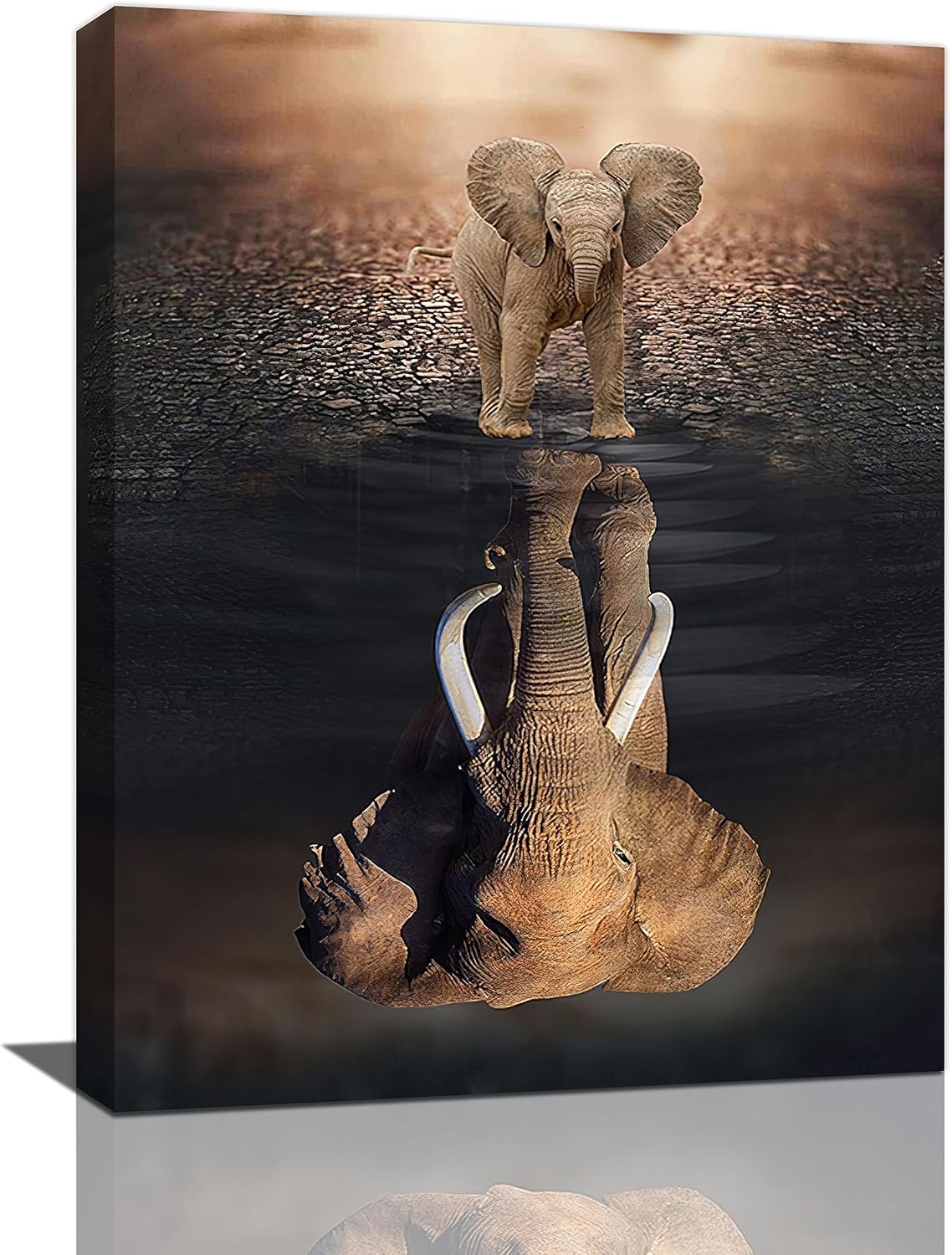 Amazon.com: Elephant Wall Art Mindset Is Everything Wall Decor ...