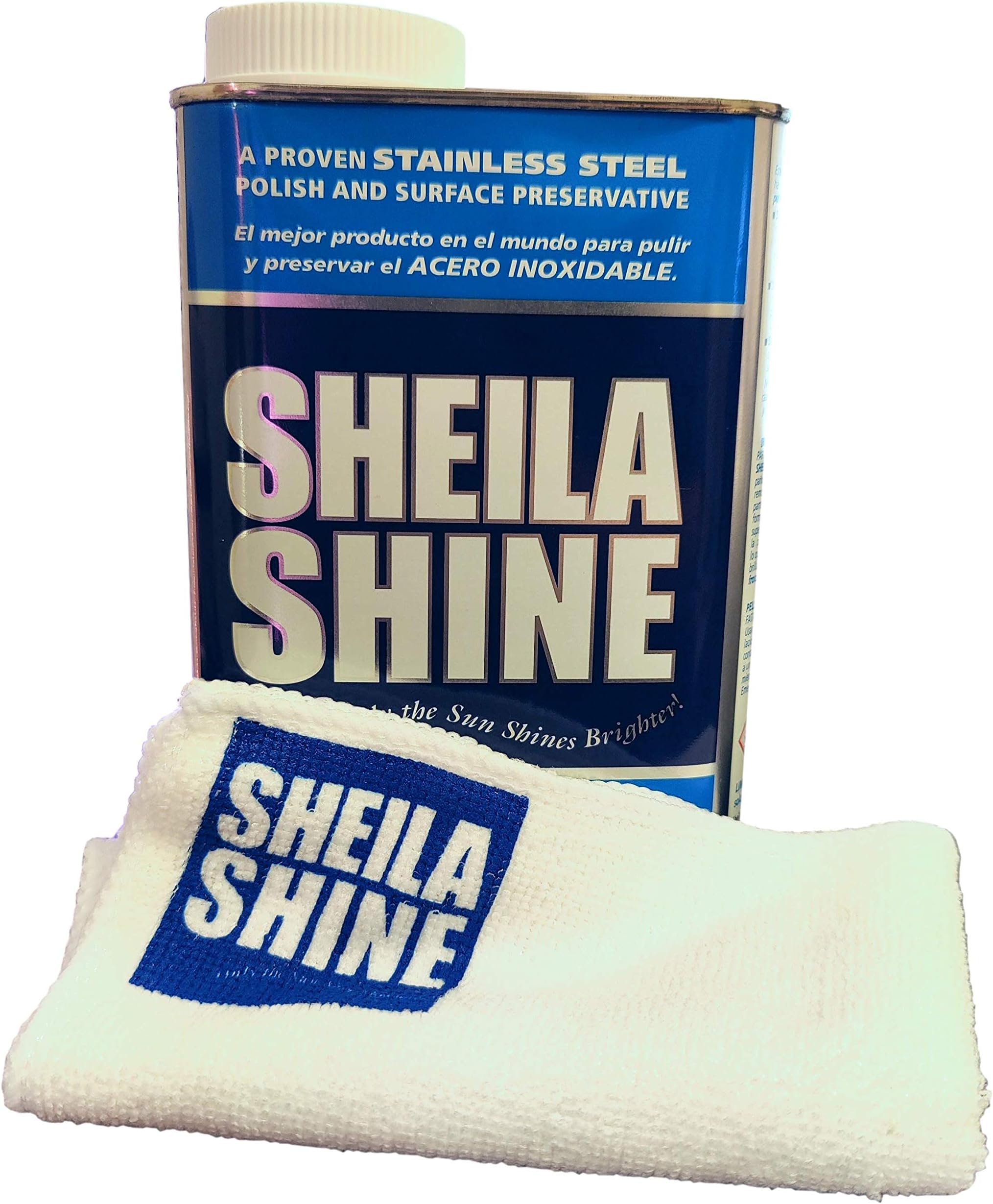 Amazon.com: Sheila Shine 1 Qt Stainless Steel Cleaner and Polish | 1 ...