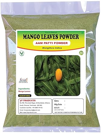 3V PRODUCTS Mango Leaves powder 100g | Aam Patti | Maa Ilai : Amazon.in ...