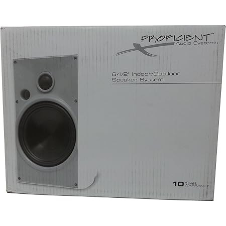 Amazon.com: Proficient Audio Systems AW650WHT 6.5-Inch Indoor/Outdoor ...