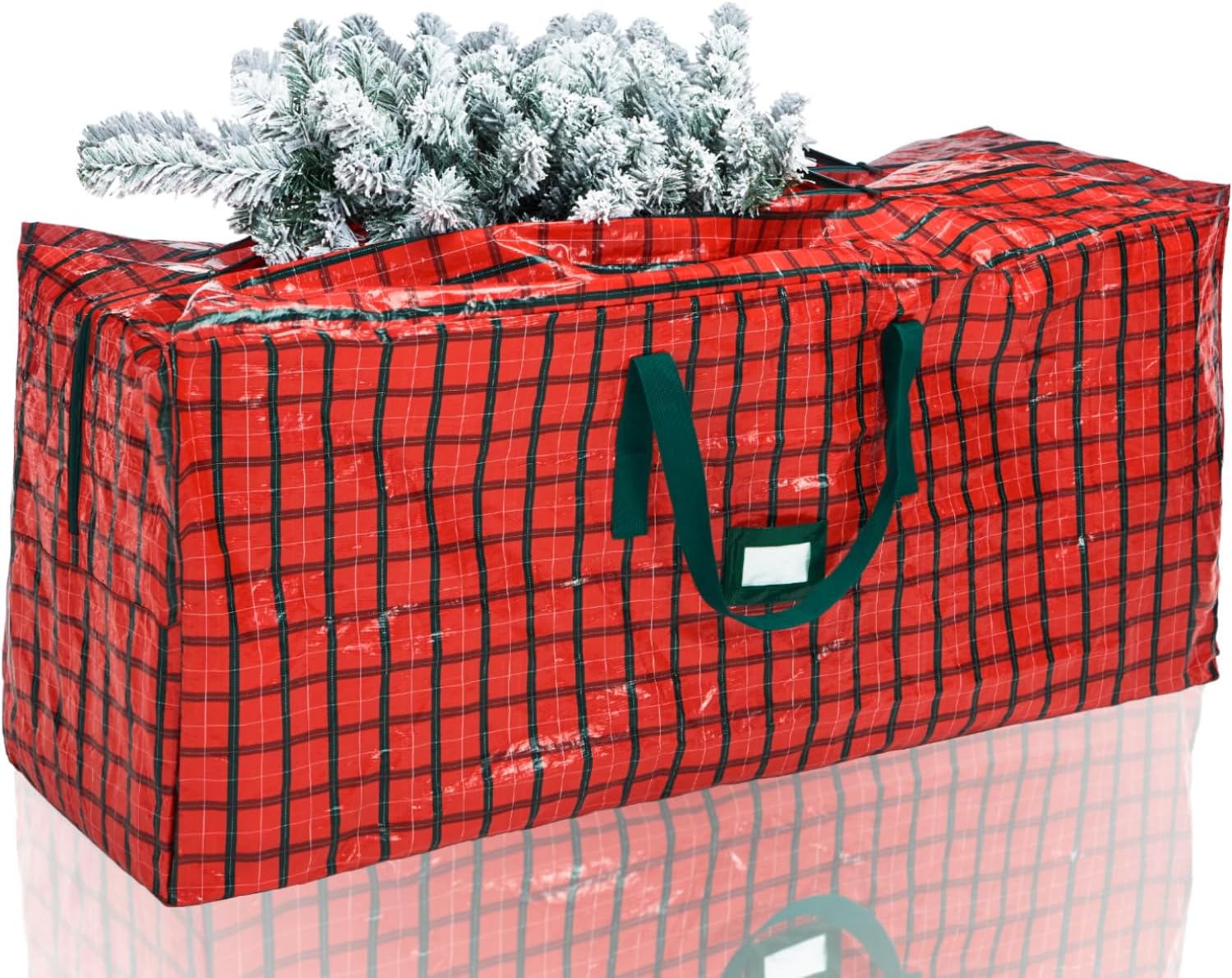 Amazon.com: Balsam Hill Extra Large Rolling Christmas Tree Storage Bag ...