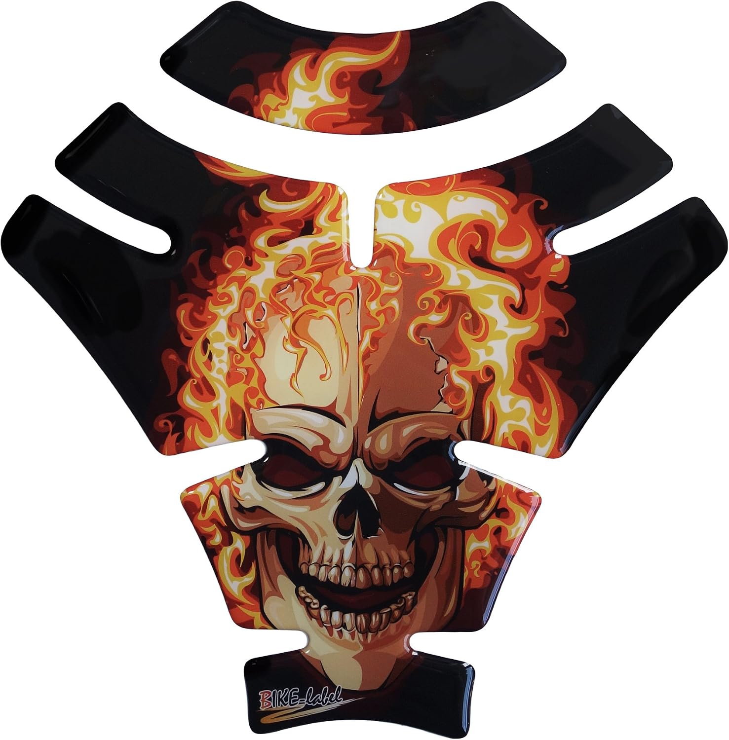 BIKE-label Tankpad 3D Ghost Rider Tank Schutz für Motorrad Tank 500415 ...