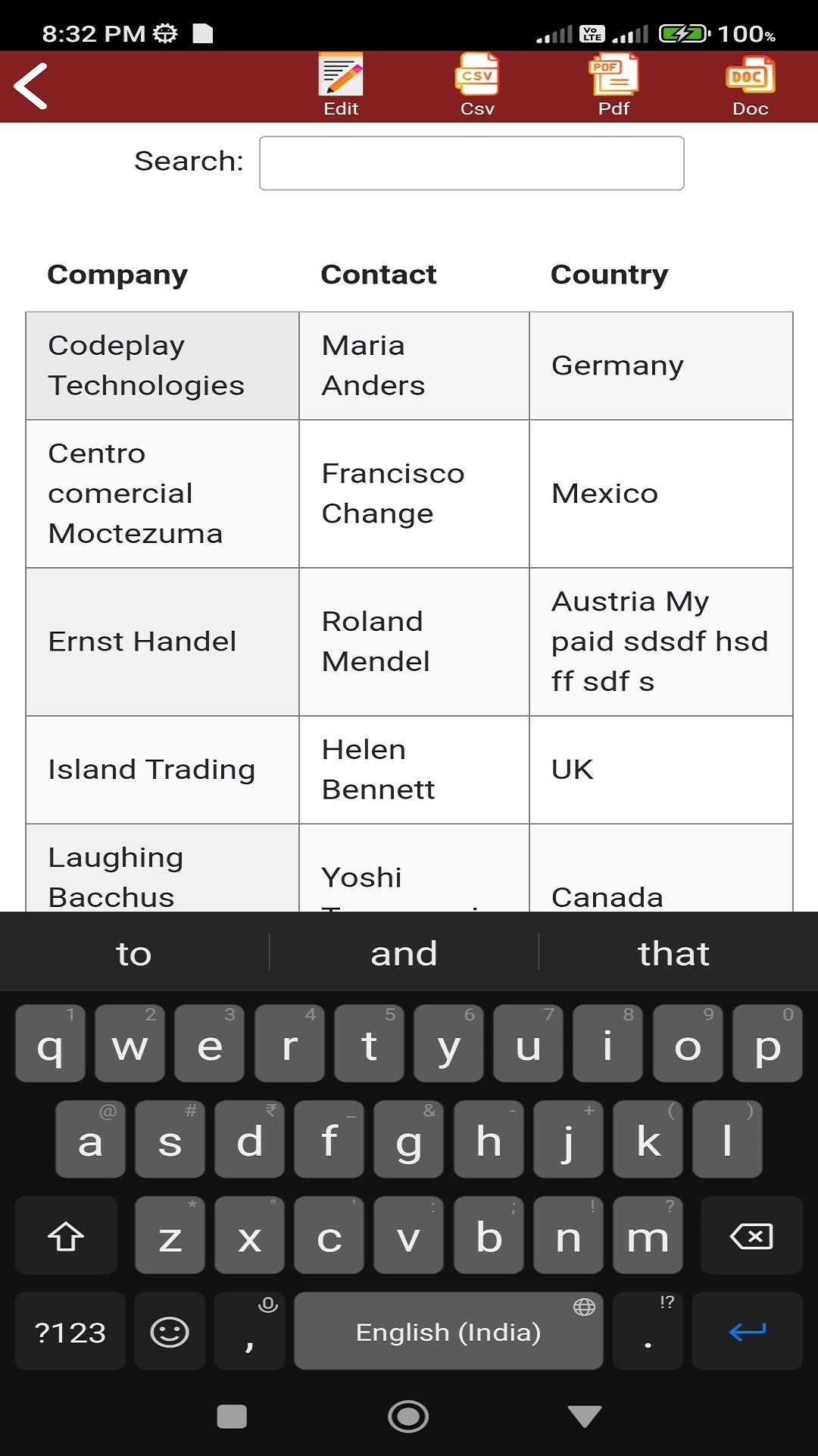 CSV file Create Edit and Viewer-Amazonアプリストアのアプリ