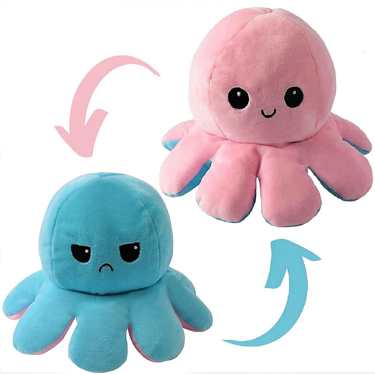 Pappy Hugg Reversible Octopus Plush Cute Plushies - Soft like ...