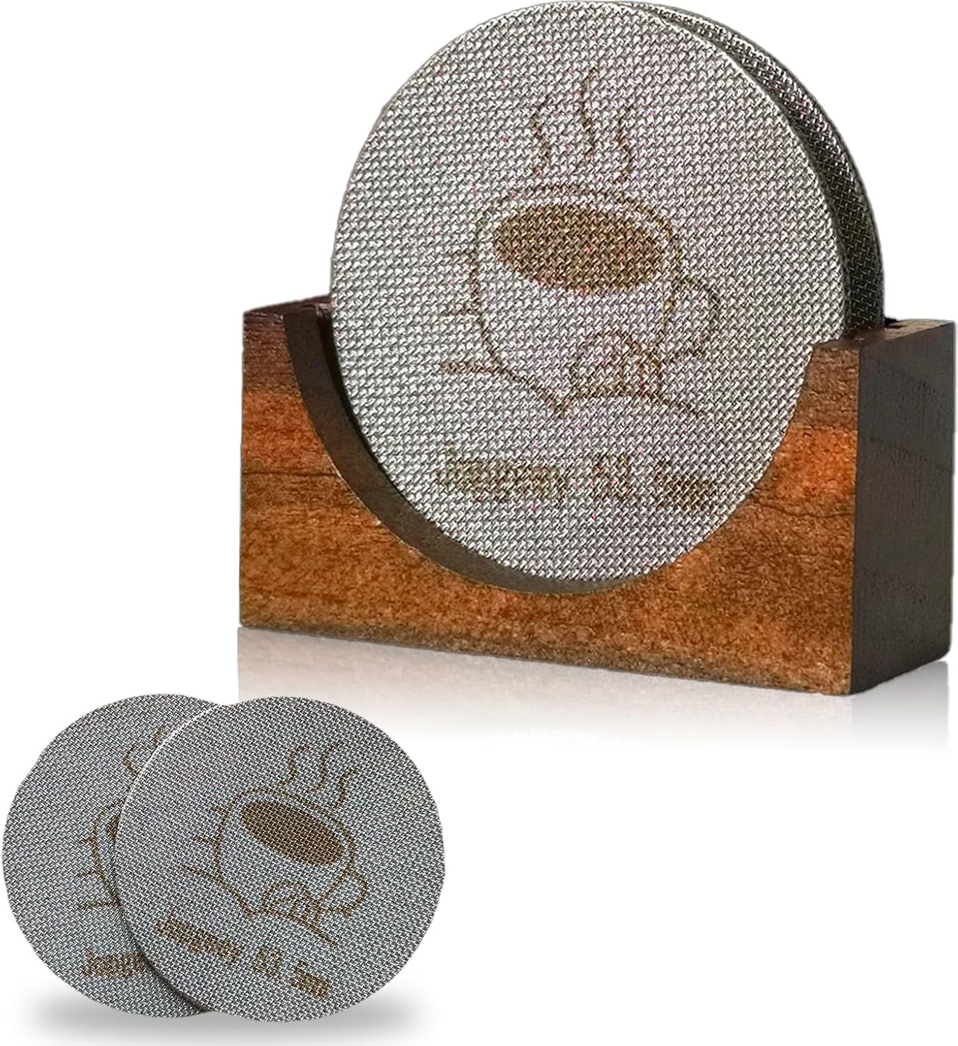 Amazon.com: 2 Packs 53.5mm Espresso Puck Screen with Stand, Reusable ...