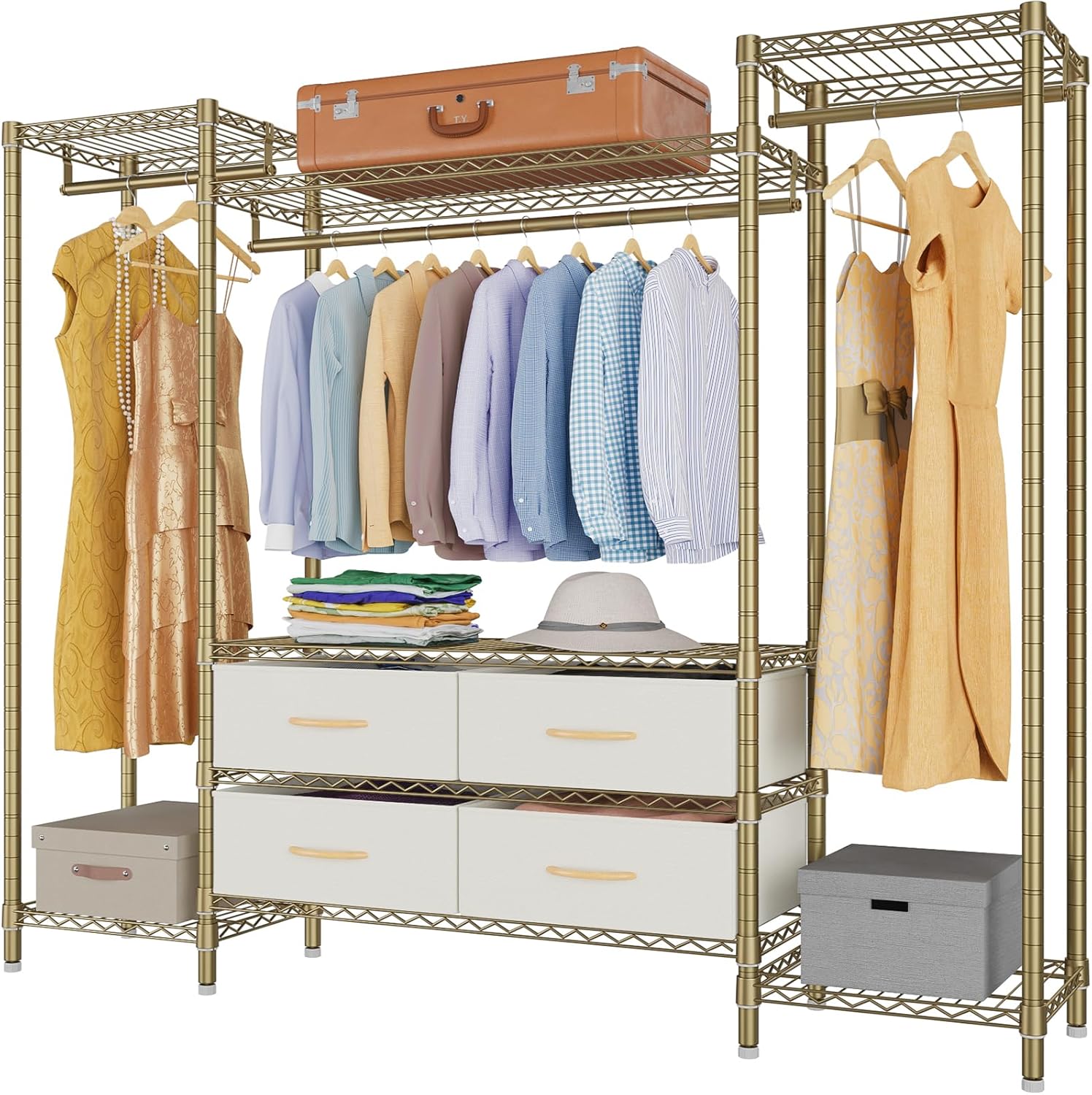Amazon.com: VIPEK V20i Bedroom Armoires Wire Garment Rack Heavy Duty ...