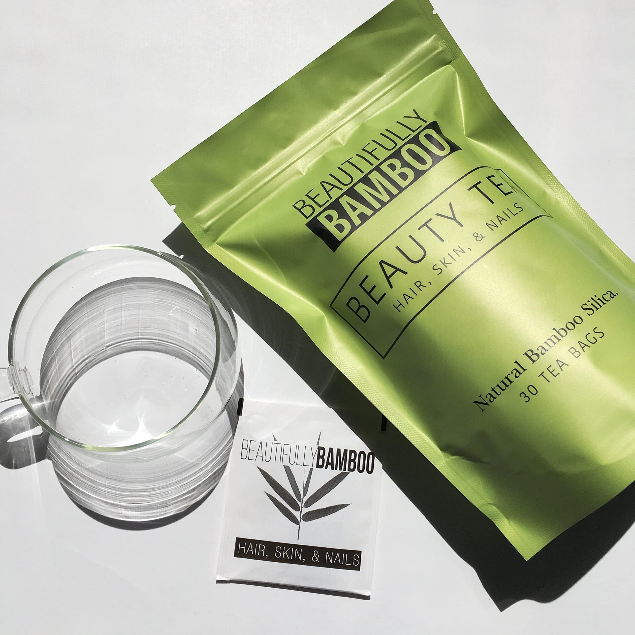 Amazon.com : [Beautifully Bamboo] Silica Rich Bamboo Tea for Hair, Skin ...