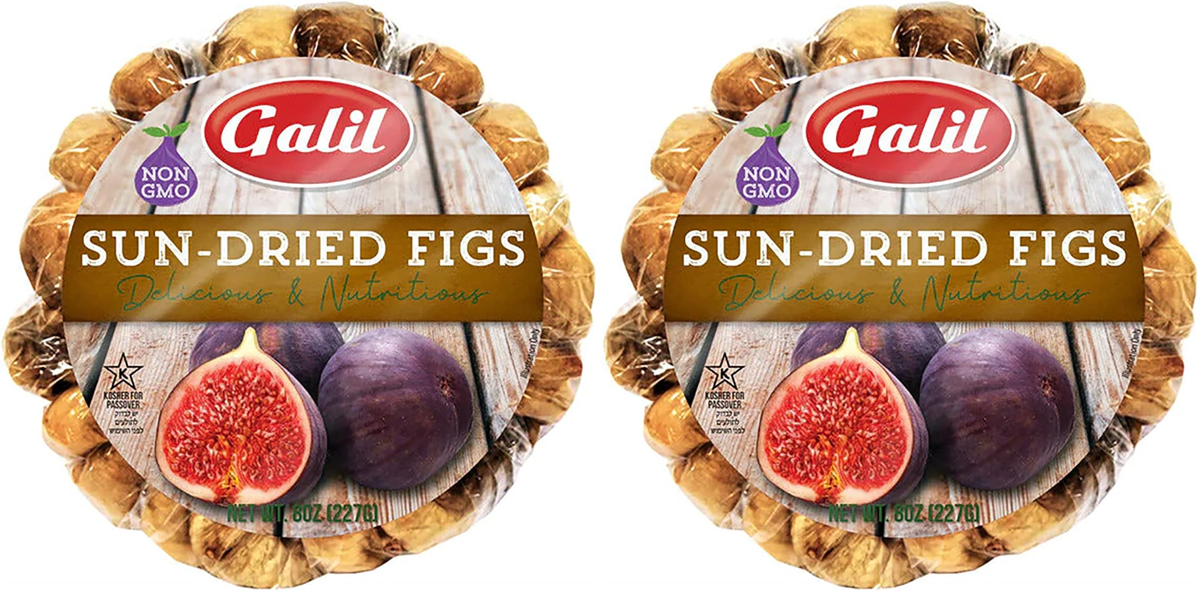 Amazon.com : Galil Sun-Dried Figs 8 Ounces – Non-GMO, Gluten-Free ...