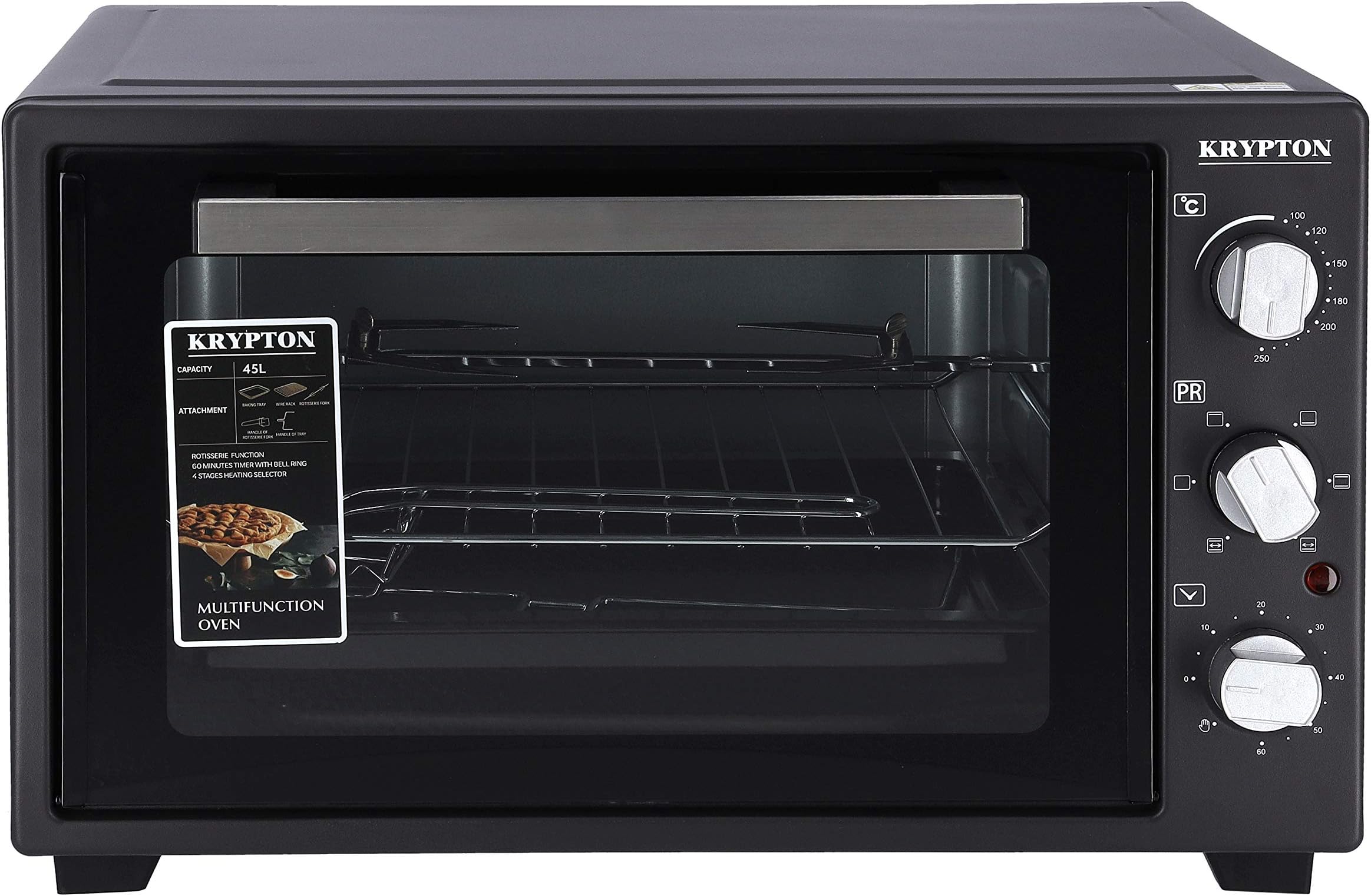 Krypton Electric oven | with Rotisserie | 2000 W | KNO6246 | with Crumb ...