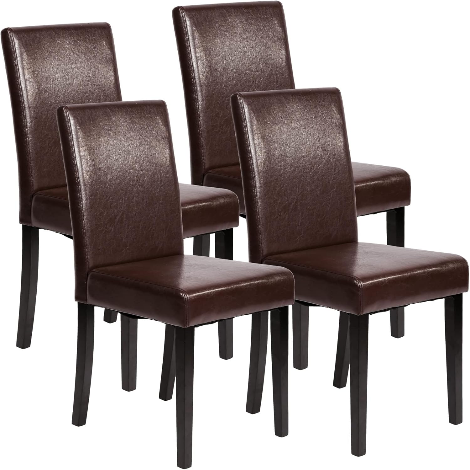 Ruesleag Dining Chairs Set of 4,Dining Room Chairs Upholstered PU ...