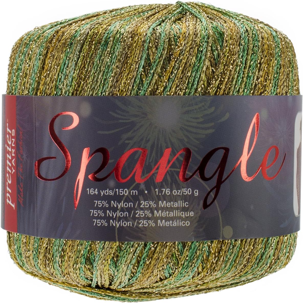 Amazon.com: Premier Yarns Spangle Yarn, Emerald Crown