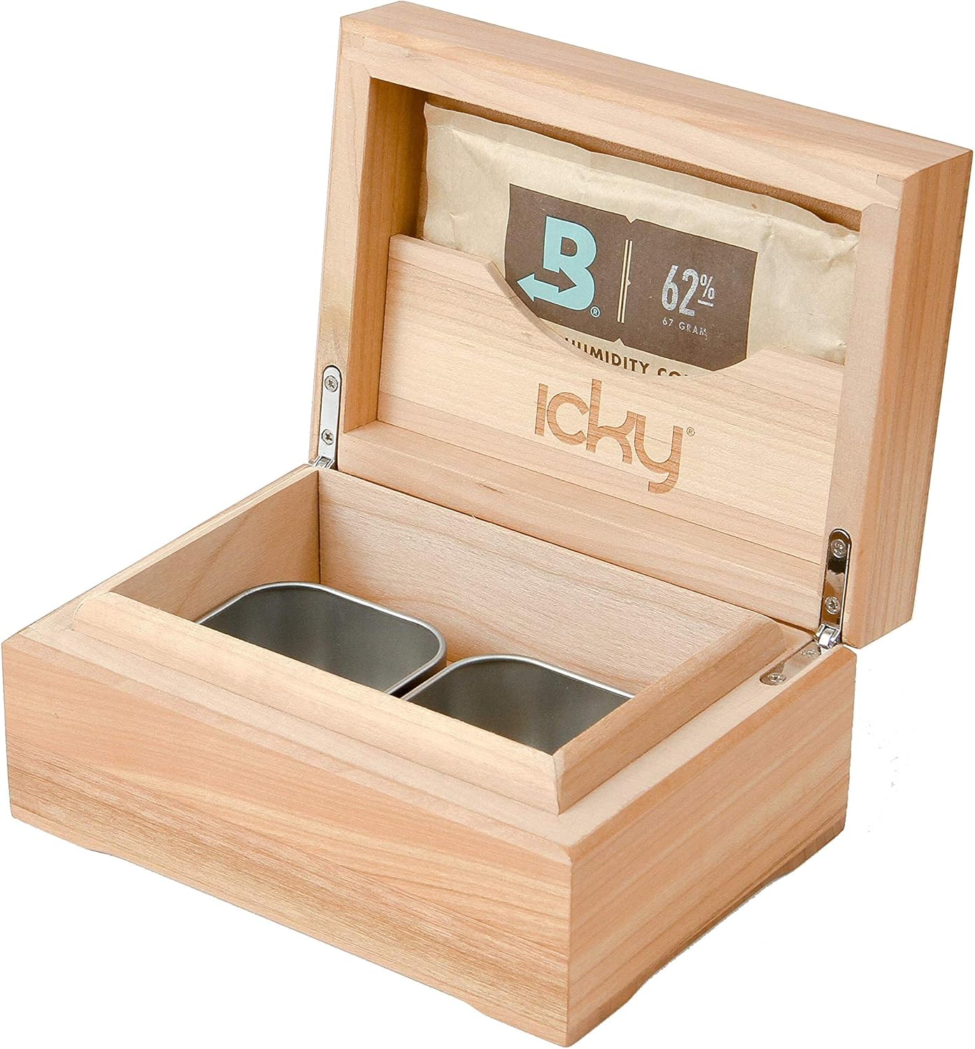 Amazon.com: Icky Box 2 Tin- Keeps Herb at Ideal Humidity, 100% Cherry ...