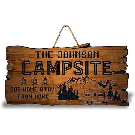 Amazon.com : N NAMESISS All Over Print Sign, Custom Family Camping ...