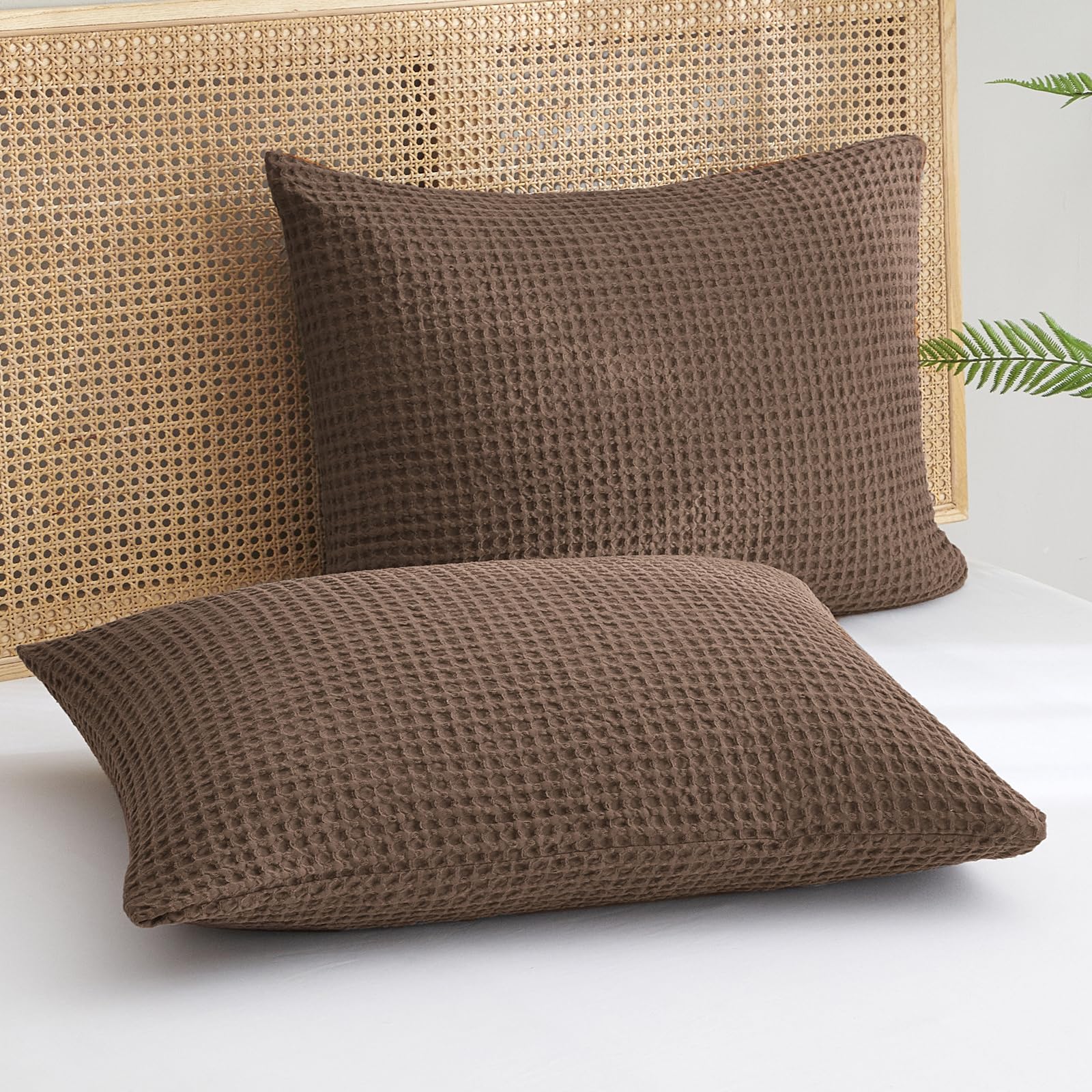 Amazon.com: PHF Ultra Soft Waffle Weave Pillowcases King Size 20" x 36 ...