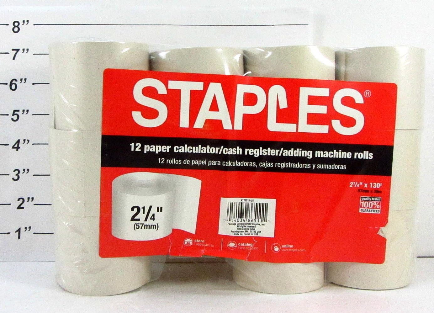 Amazon.com : Staples Paper Calculator/Cash Register/Adding Machine ...