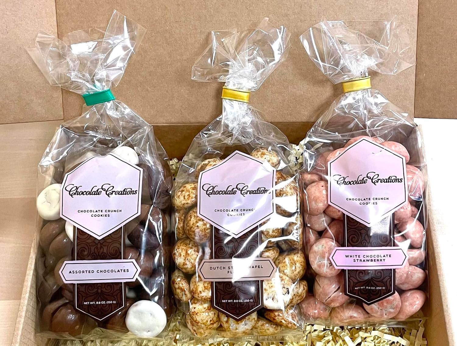 Amazon.com: Dutch Chocolate Crunch Cookies 3-Pack: Assorted Chocolates ...