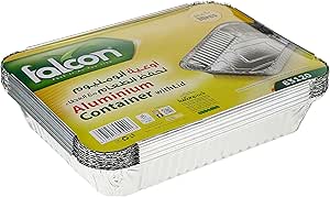 Falcon Aluminium Container With Lid (83120) - 10 Pieces: Buy Online at ...