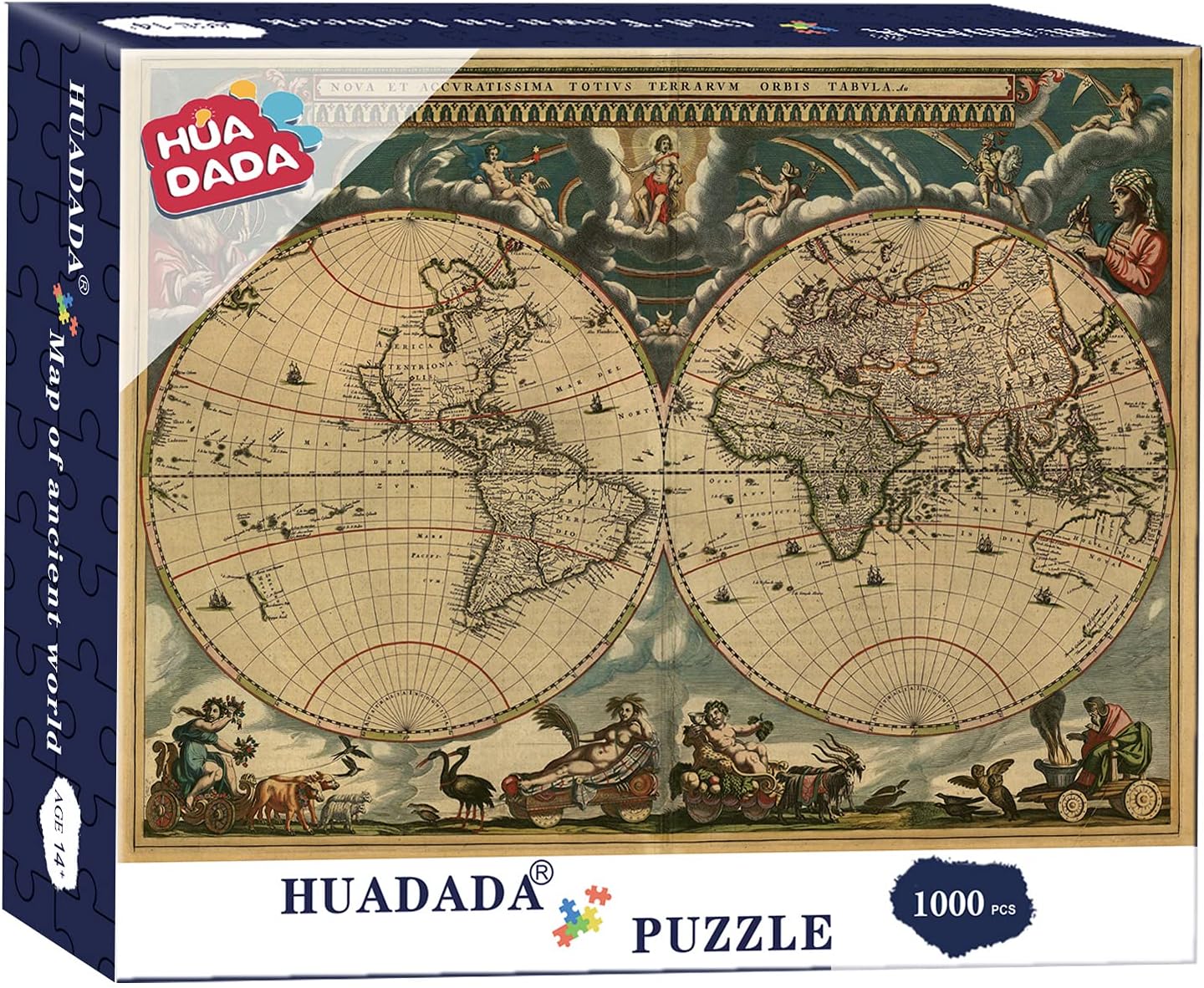 HUADADA 1000 Piece Jigsaw Puzzles 27.6"x 19.7" Puzzle in Cardboard ...