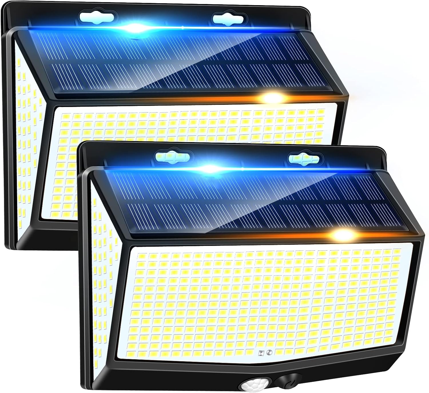 AOKBON Lampe Solaire Extérieure 468 LED Lumière Solaire Extérieure 2000 ...