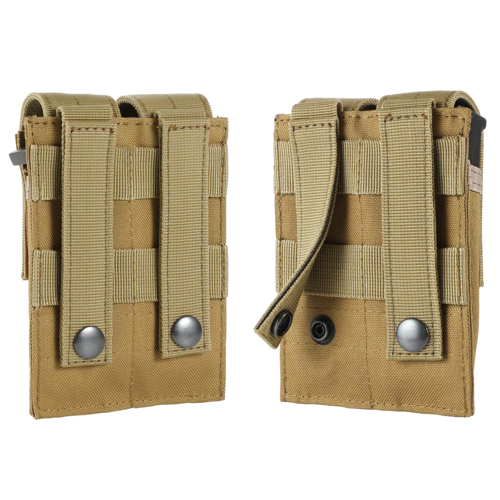 Snapklik.com : Tactical Single/Double Pistol Mag Pouch Outdoor Molle ...