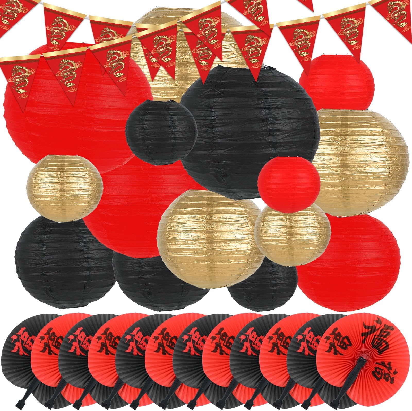 party greeting 28 Pcs Hibachi Party Decorations Asian Chinese Japanese ...