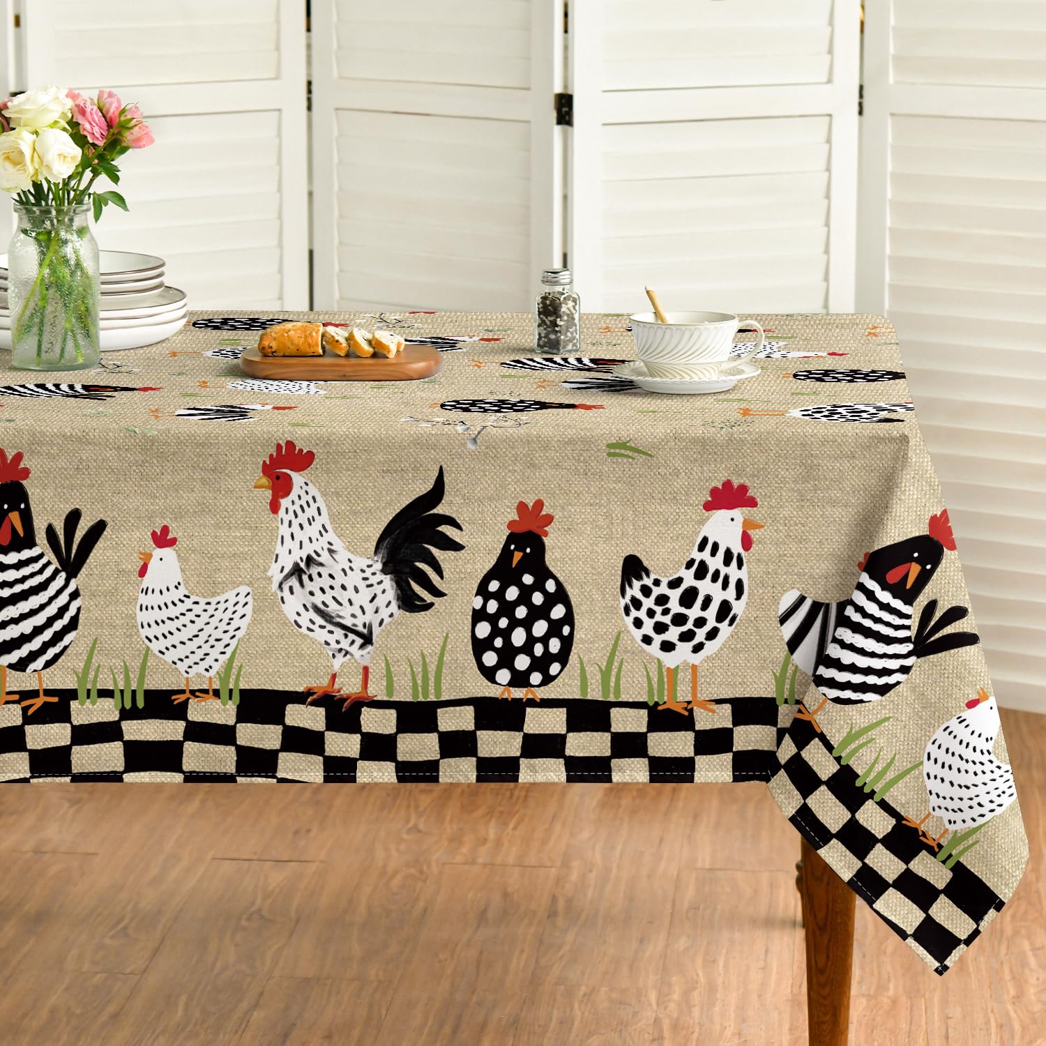 Amazon.com: Horaldaily Regular Tablecloth 52×70 Inch Rectangular ...
