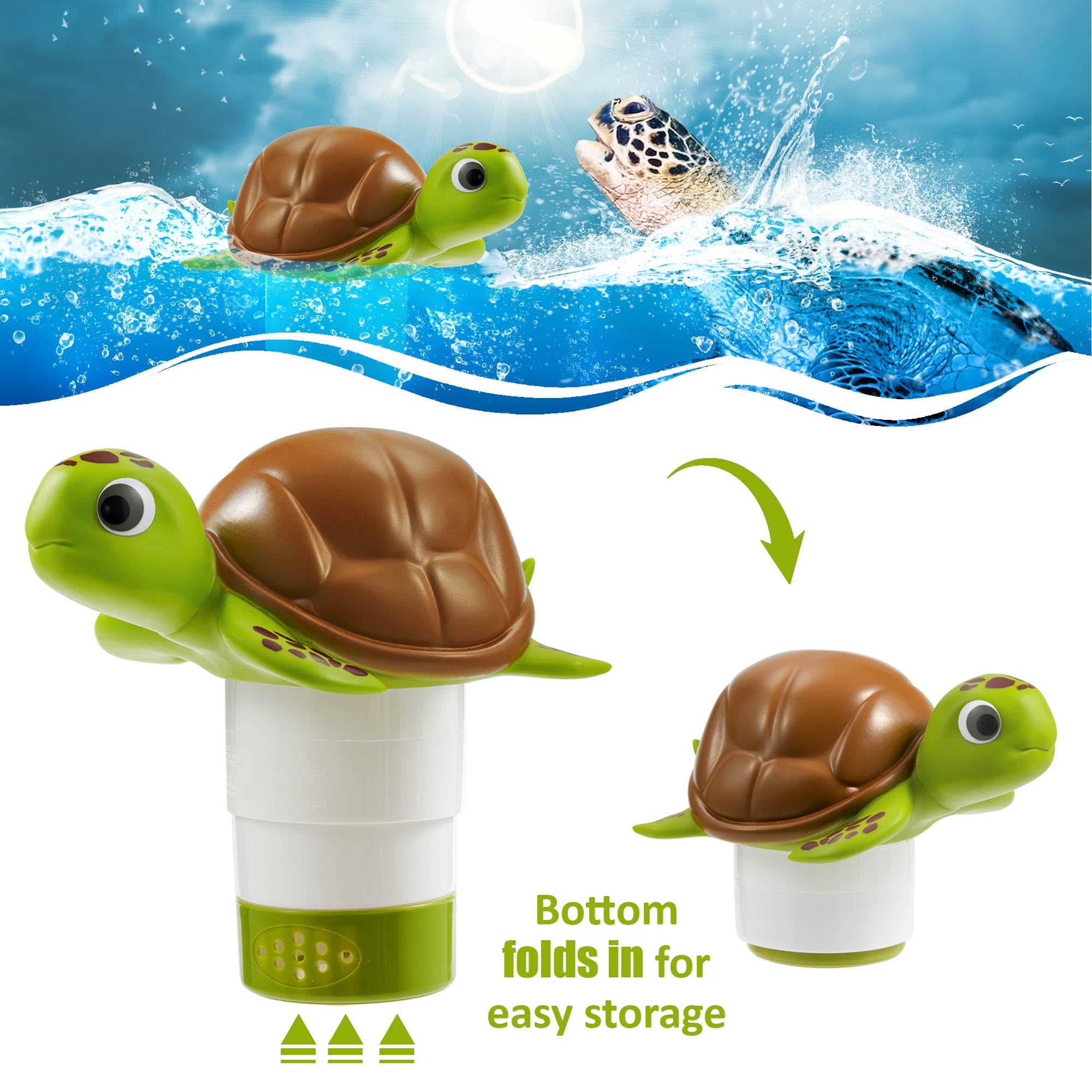 Snapklik.com : Chlorine Floater, Floating Pool Chlorine Dispenser, Fits ...