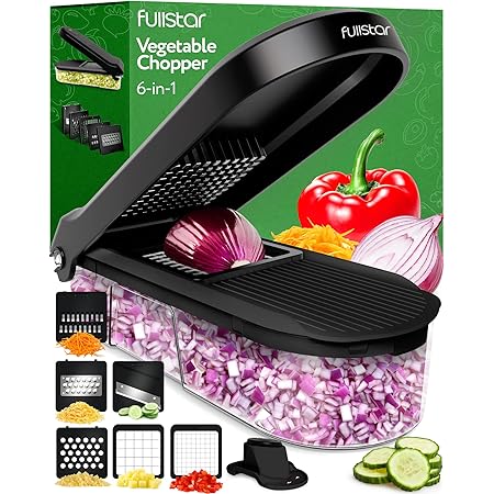 Amazon.com: Fullstar Compact Vegetable Chopper - Vegetable Cutter, Food ...