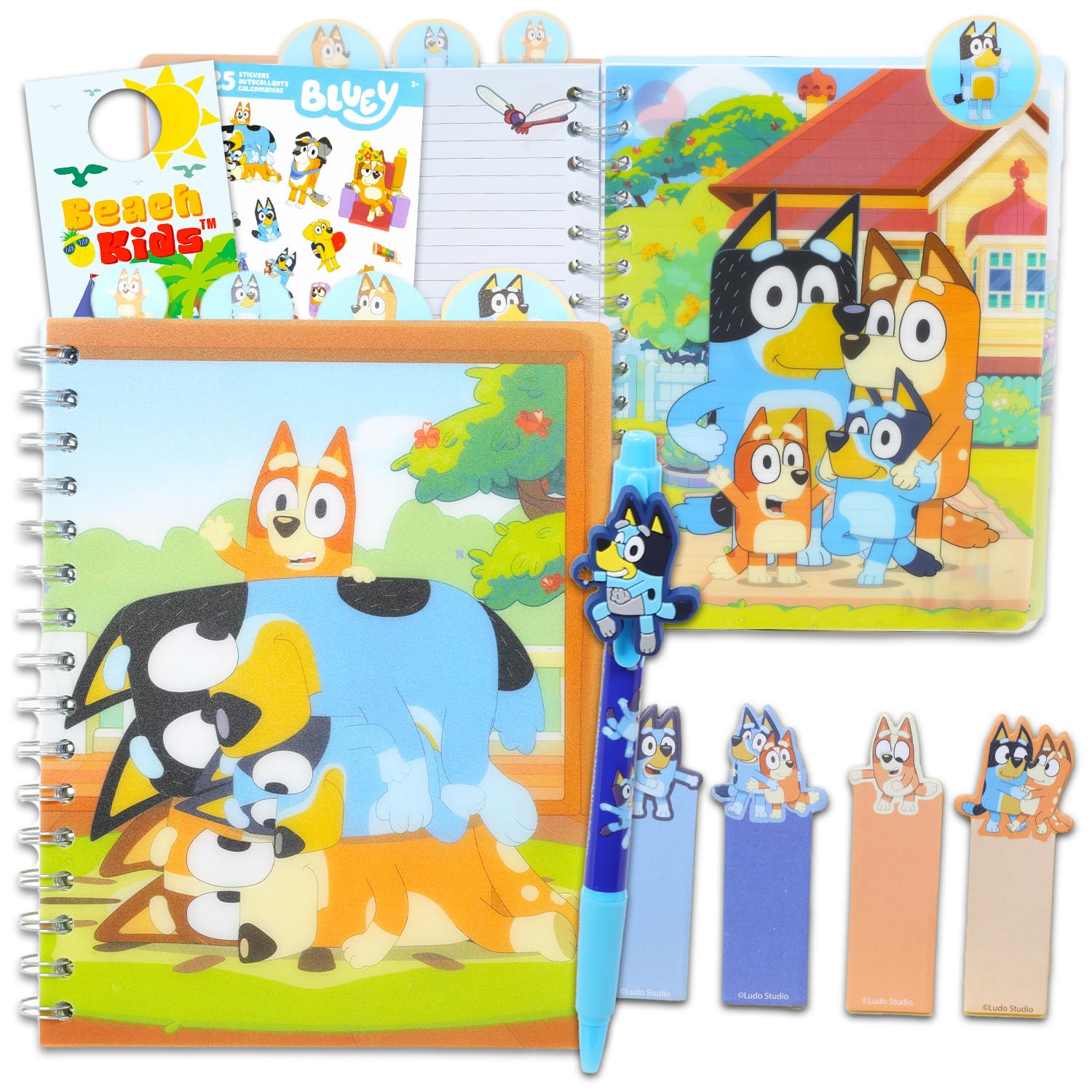Bluey Tabbed Journal Set - Bundle with Bluey Notebook with Tab Dividers ...