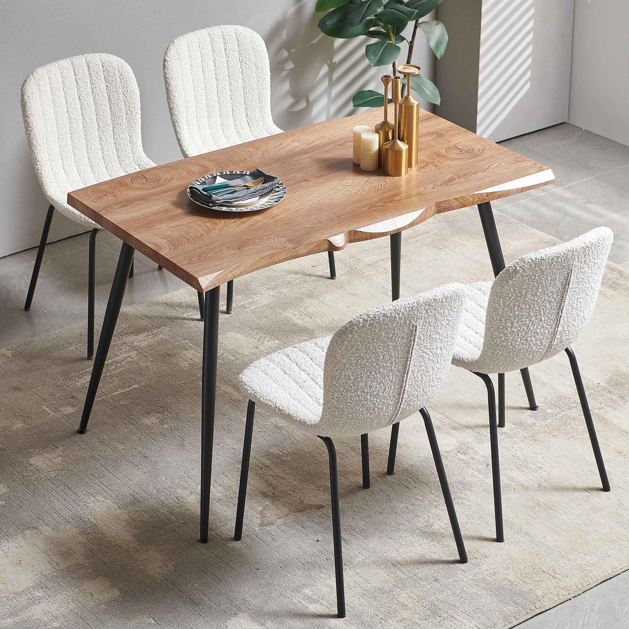 Amazon.com - Homedot Dining Table Set for 4, Modern Kitchen Table Set ...