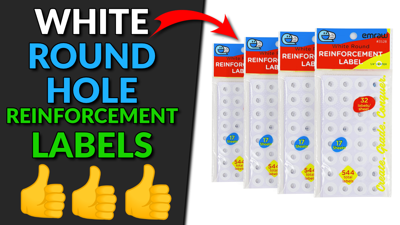 Watch White Round Hole Reinforcement Labels on Amazon Live