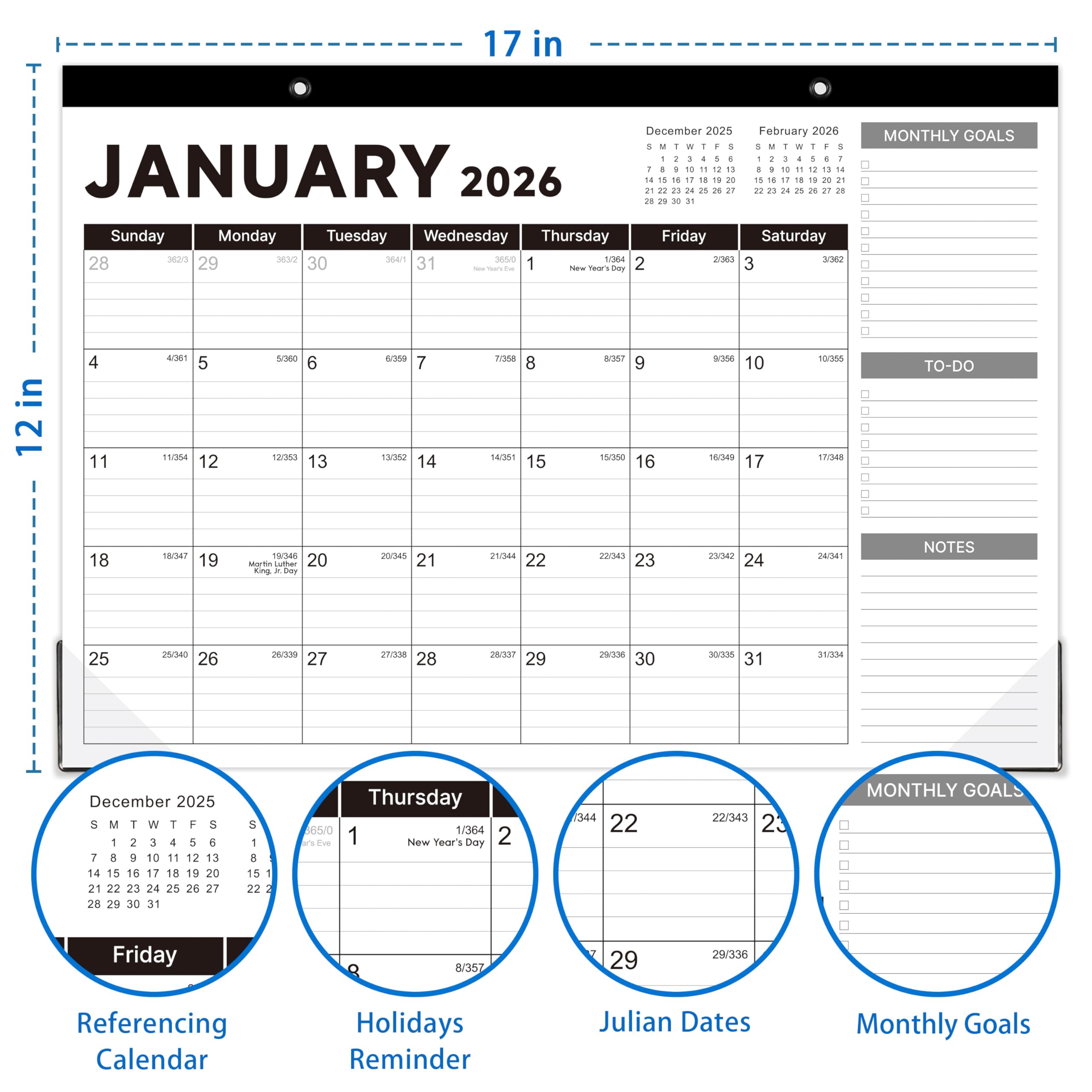Snapklik.com : 2025-2026 Desk Calendar - Desk Calendar 2025-2026, Jul ...