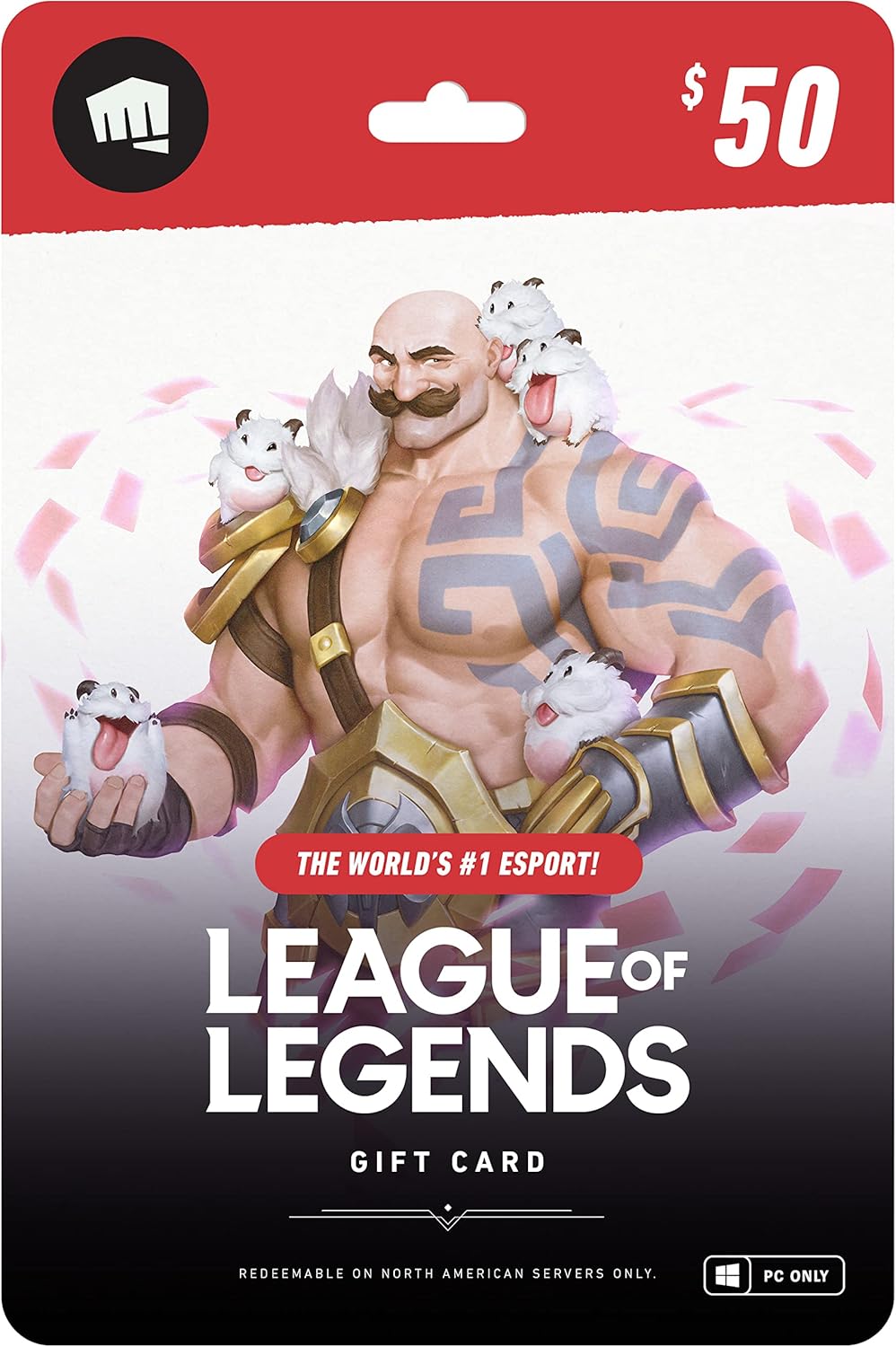 League of Legends $50 Gift Card – 7200 Riot Points - NA Server Only ...