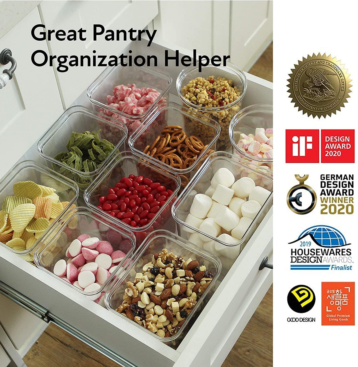 Snapklik.com : Neoflam Kitchen Pantry Airtight Smart Seal Dry Food Storage