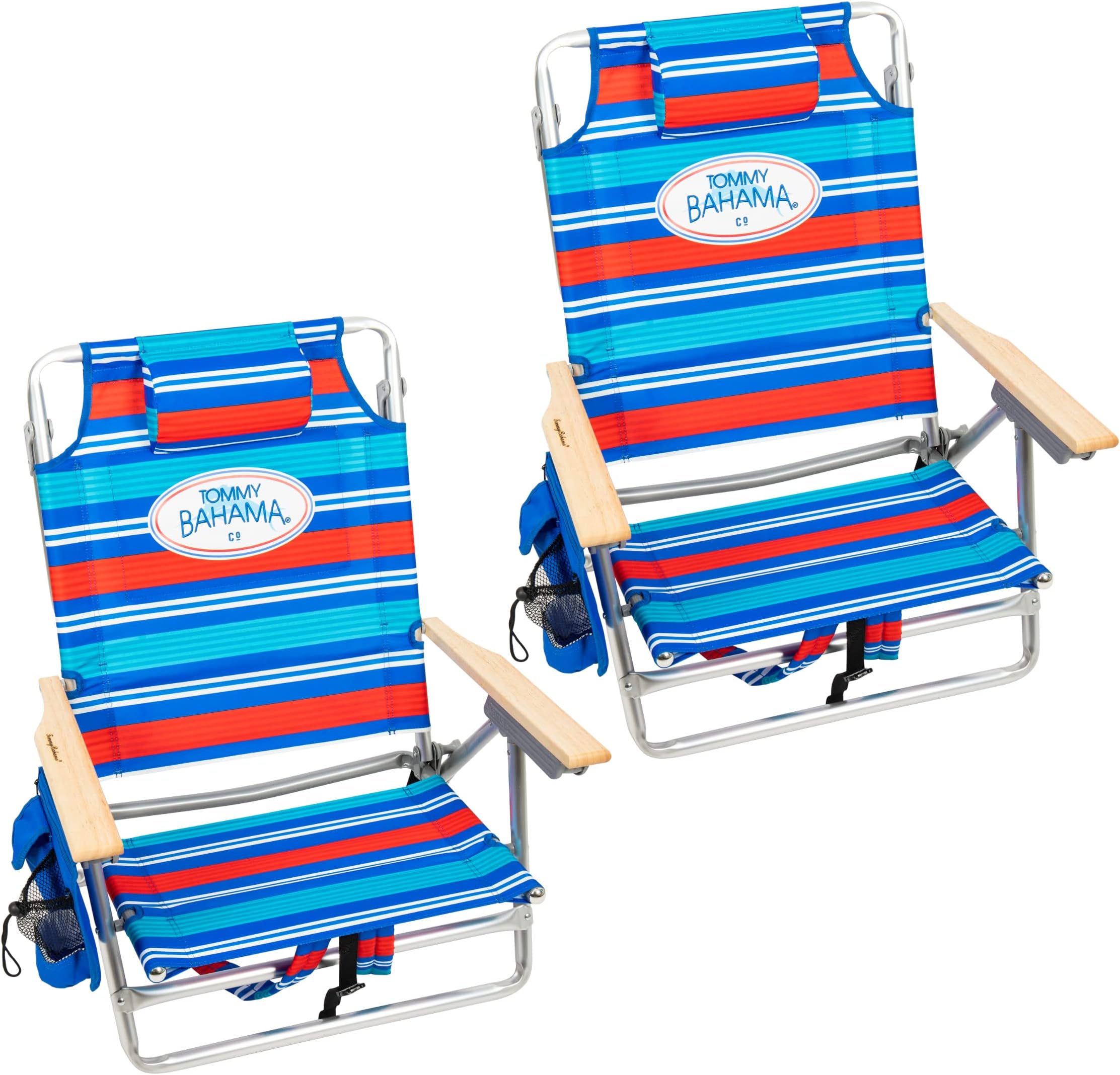 Amazon.com : Tommy Bahama Set of 2 5-Position Classic Lay Flat Backpack ...