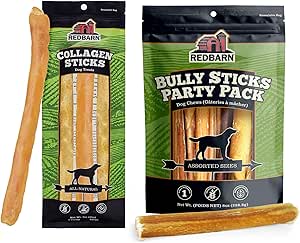 Amazon.com: Redbarn Pet Products Bully Sticks 5-8" Variety Pack and ...