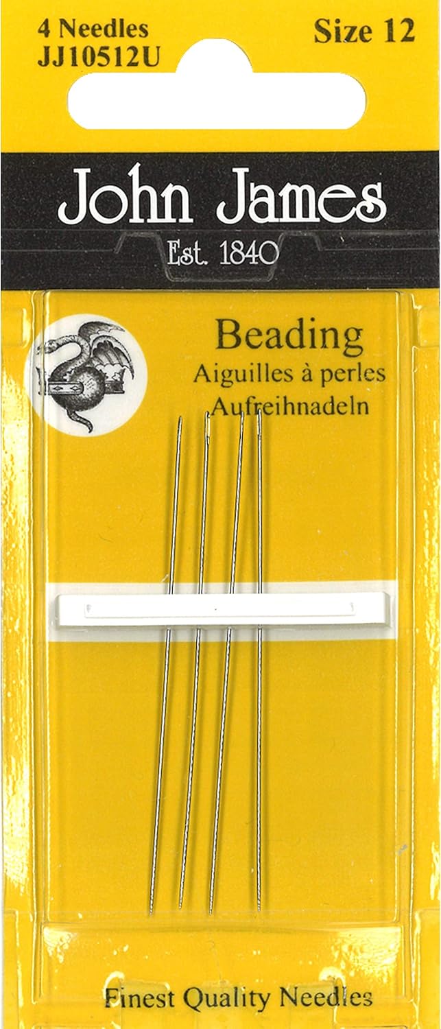 Hand Beading Needles Size 12, Pack of 12 : Amazon.co.uk: Home & Kitchen