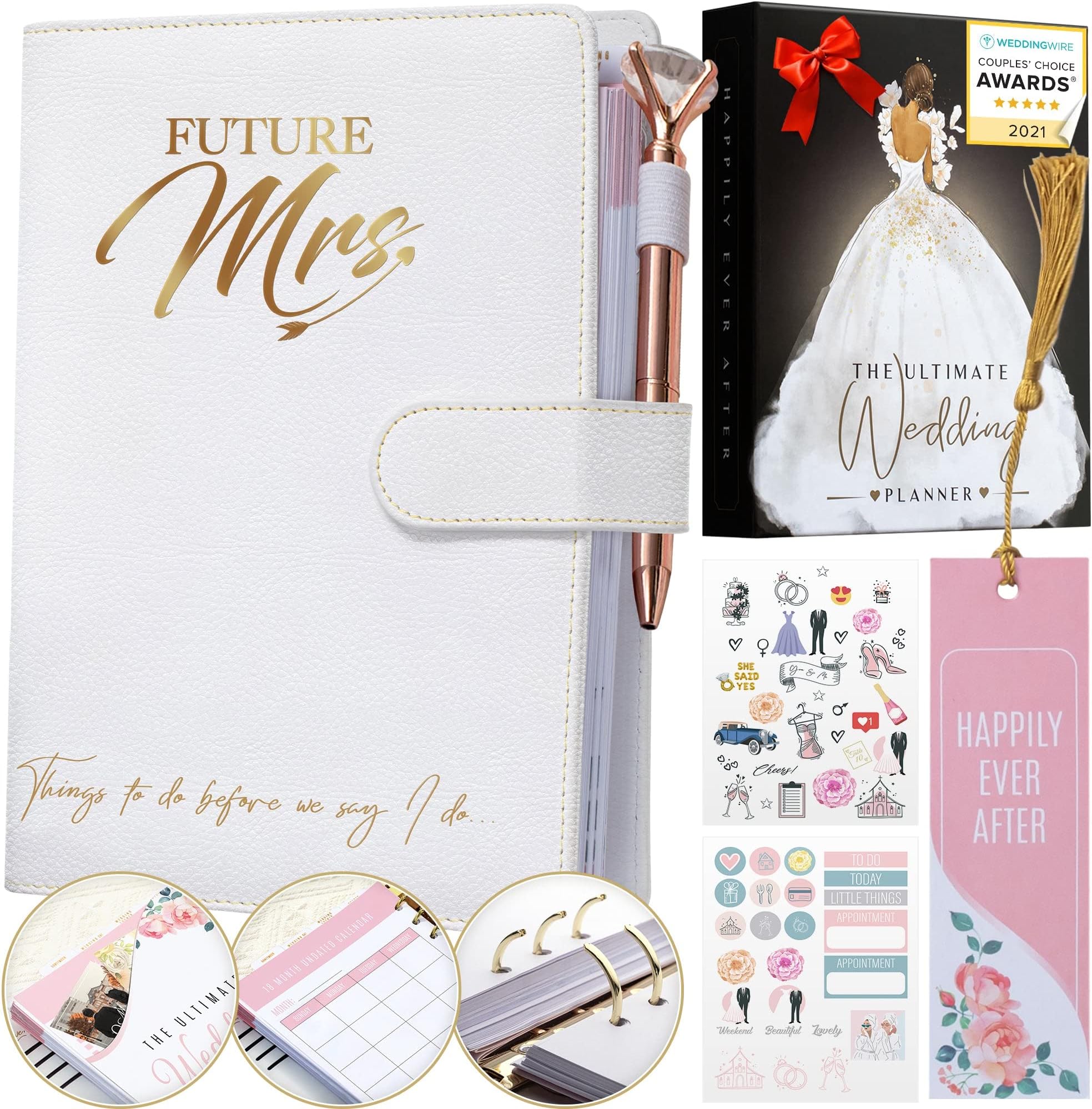 Planberry Wedding Planner – Wedding Planning Binder with Checklists ...